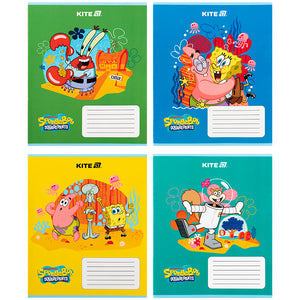 Зошит шкільний Kite SpongeBob SquarePants SB25-235, 12 аркушів, коса ...